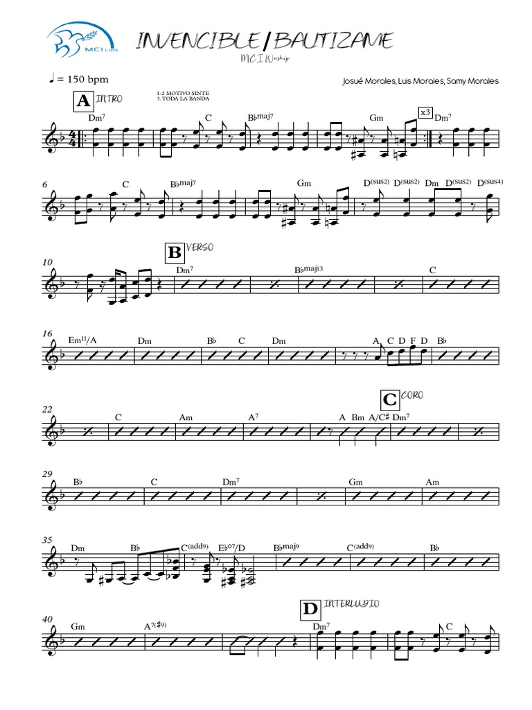 INVENCIBLE - Partitura Completa | PDF