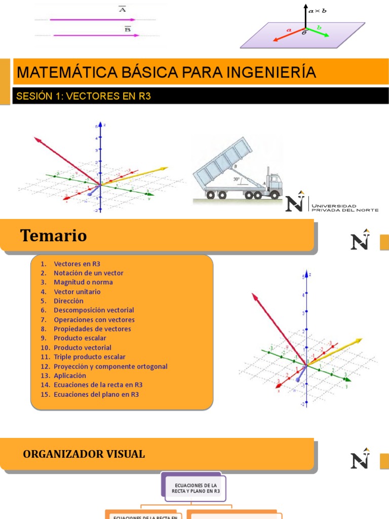 1 - Vectores en El Espacio R3 | PDF | Vector Euclidiano | Escalar ...