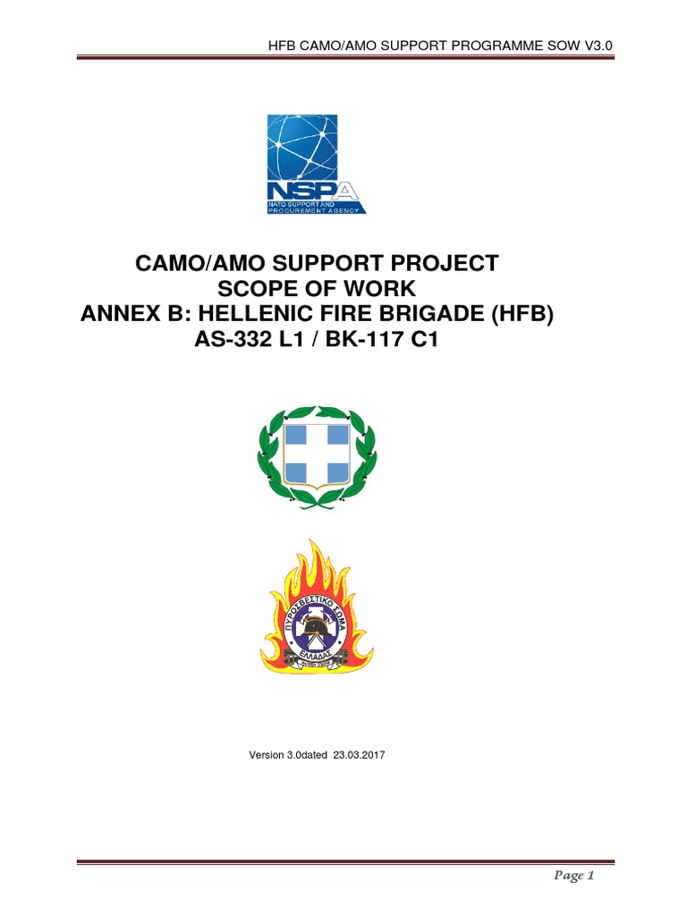 SOW CAMO-AMO HFB V 3.0 | PDF | Foreign Object Damage | Quality Assurance