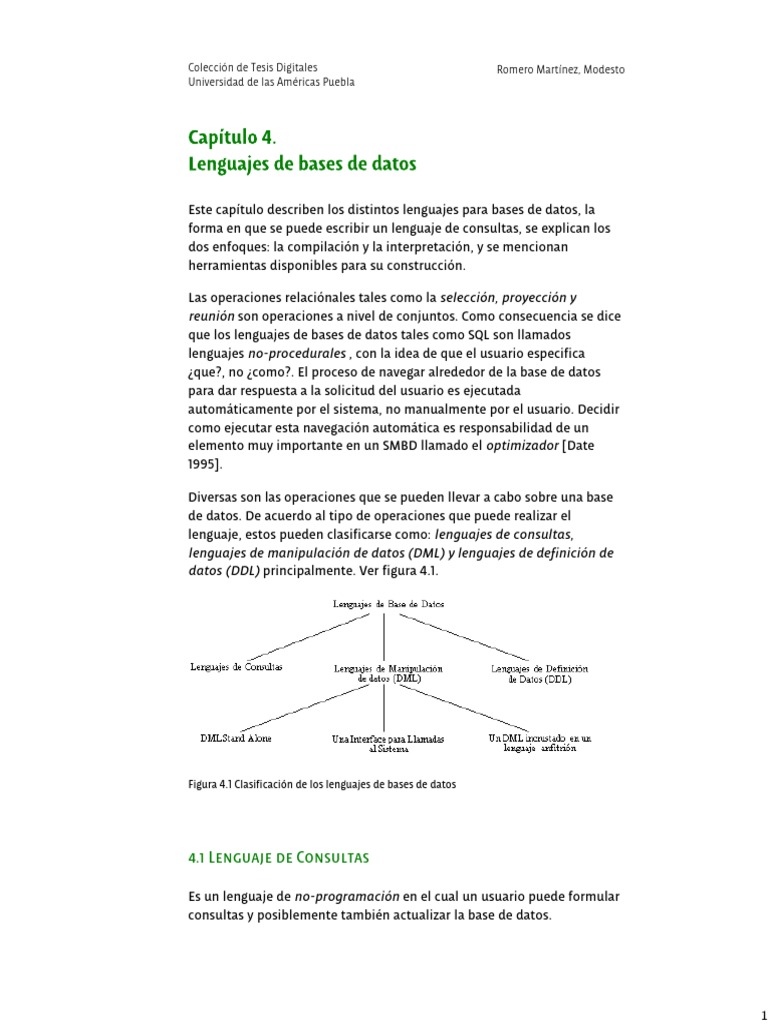 Lenguajes de Bases de Datos-Desbloqueado | PDF | Compilador | Lenguaje de programación