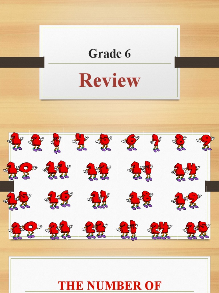 Grade 6 - Review | PDF