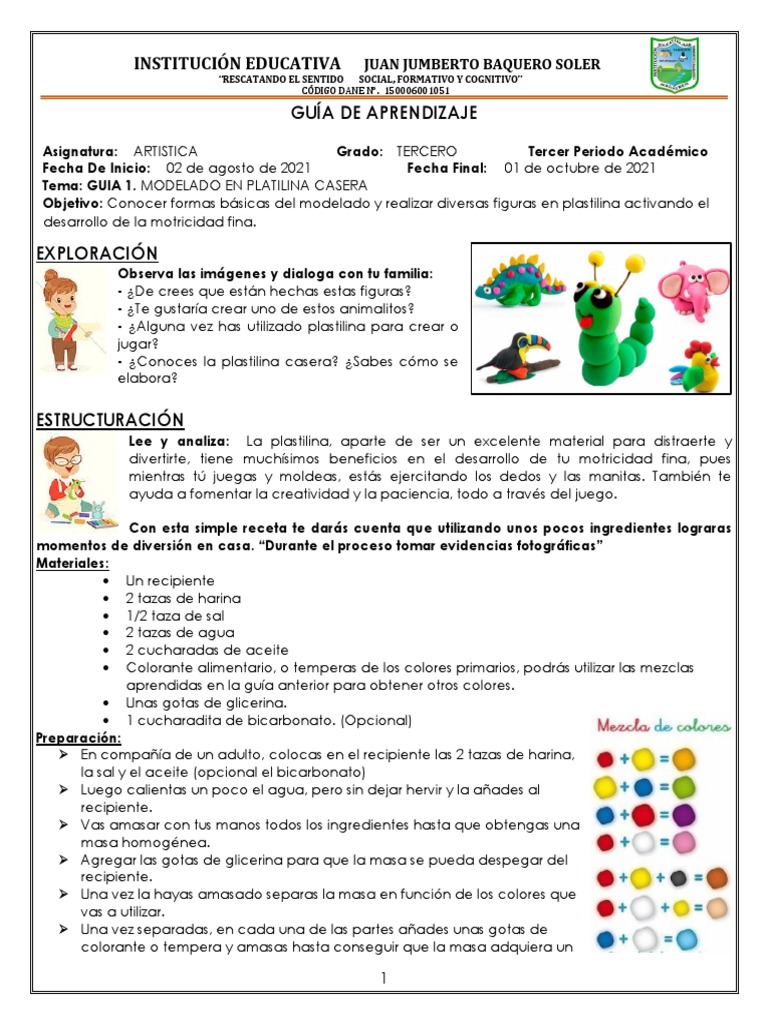 Modelado en Plastilina para Niños | PDF