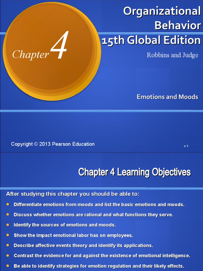 Organizational Behavior 15th Global Edition | PDF | Emotions | Mood ...