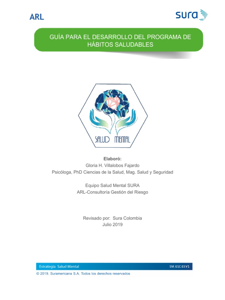 SM.G1C.04.V1 Anexo 2 Guia de Programa Estilos de Vida Saludable | PDF ...