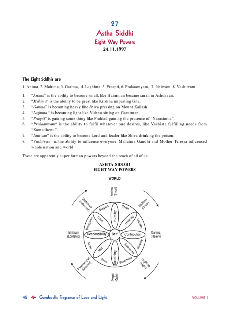 Astha Siddhi | PDF | Bhakti | Hindu Philosophical Concepts
