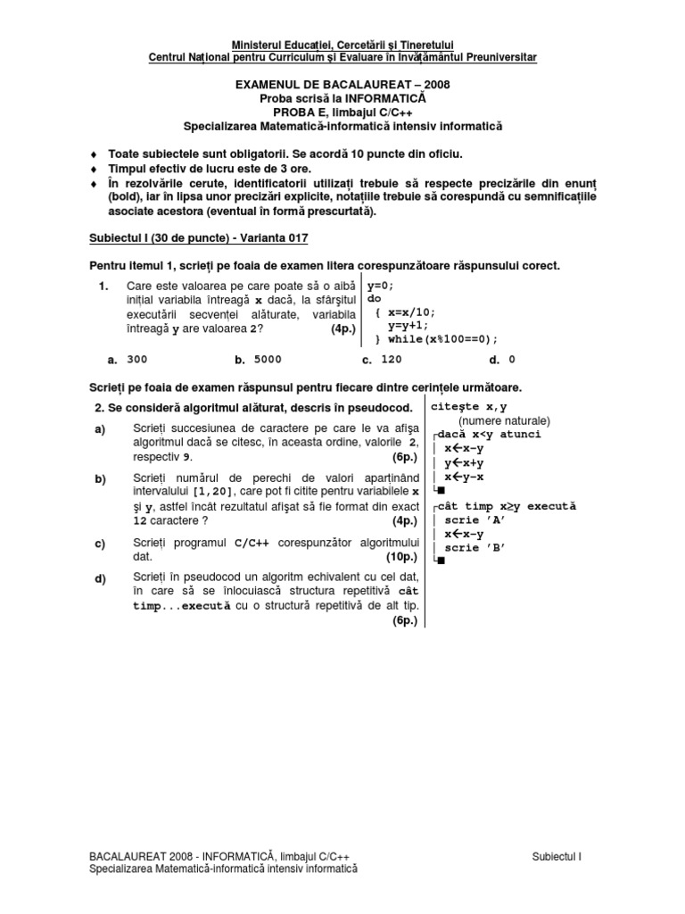 E Informatica Intensiv C 017 | PDF
