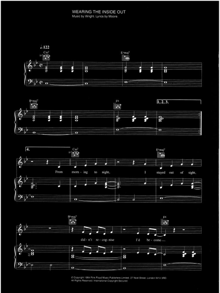 06 - Pink Floyd - Wearing The Inside Out | PDF