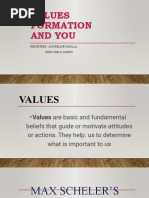 Hierarchy of Values | PDF | Pleasure | Behavioural Sciences