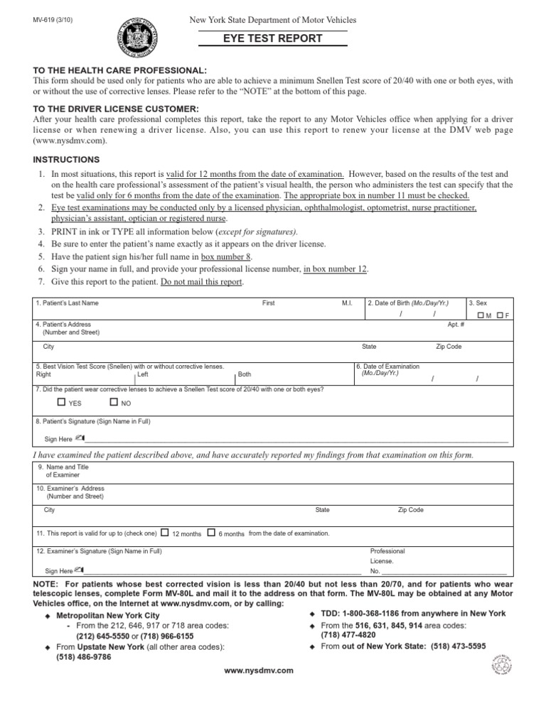 MV 619 | PDF | Department Of Motor Vehicles | Driver's License