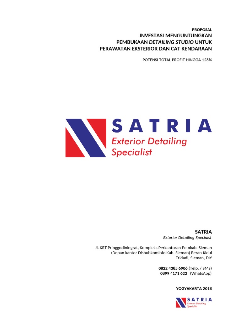 Proposal Bisnis SATRIA AutoCare-dikonversi | PDF