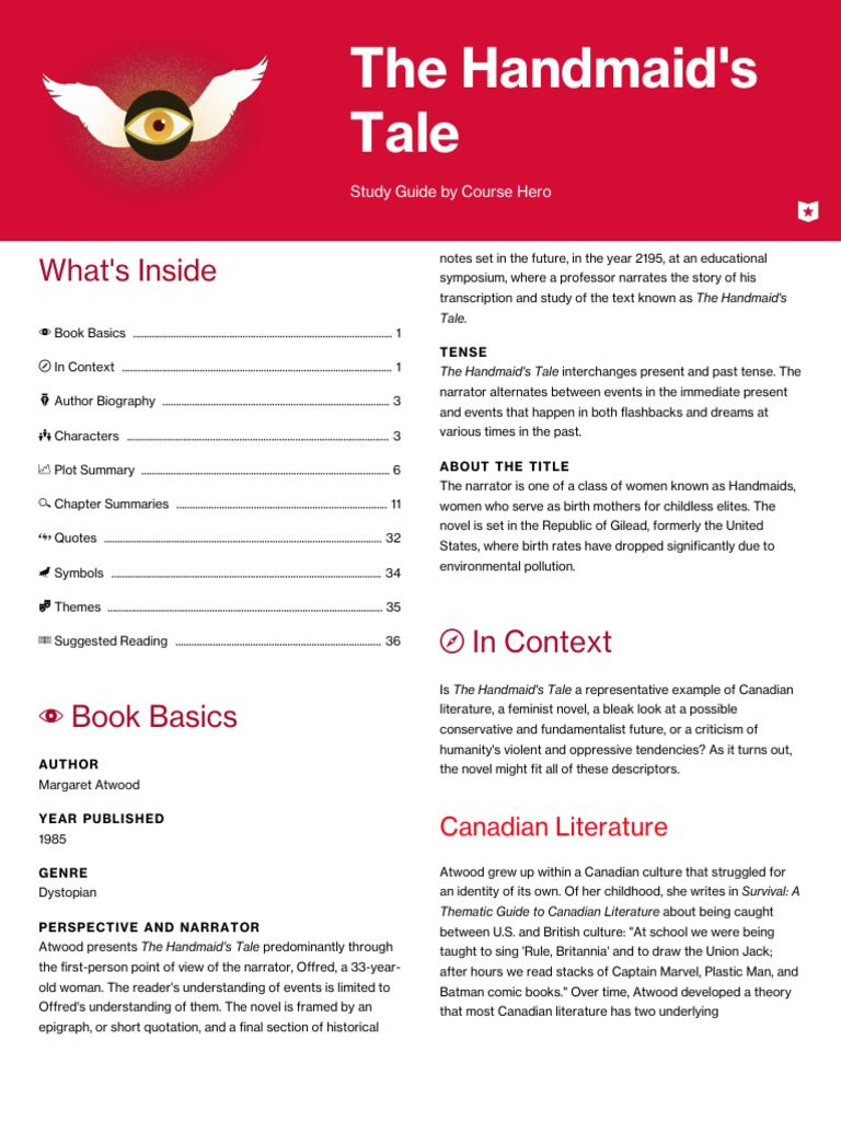 The Handmaids Tale - StudyGuide | PDF