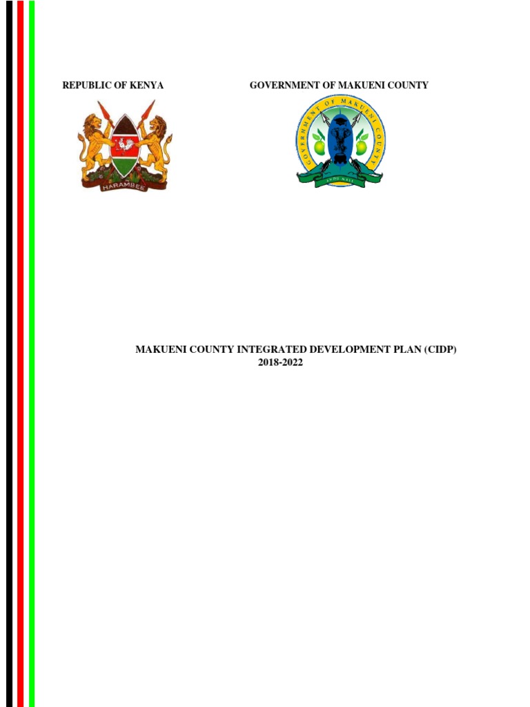 Final Cidp 2018-22 Approved by County Assembly | PDF | Agriculture ...