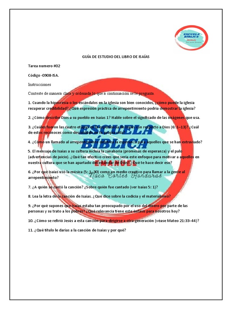 Guía de Estudio Del Libro de Isaías | PDF