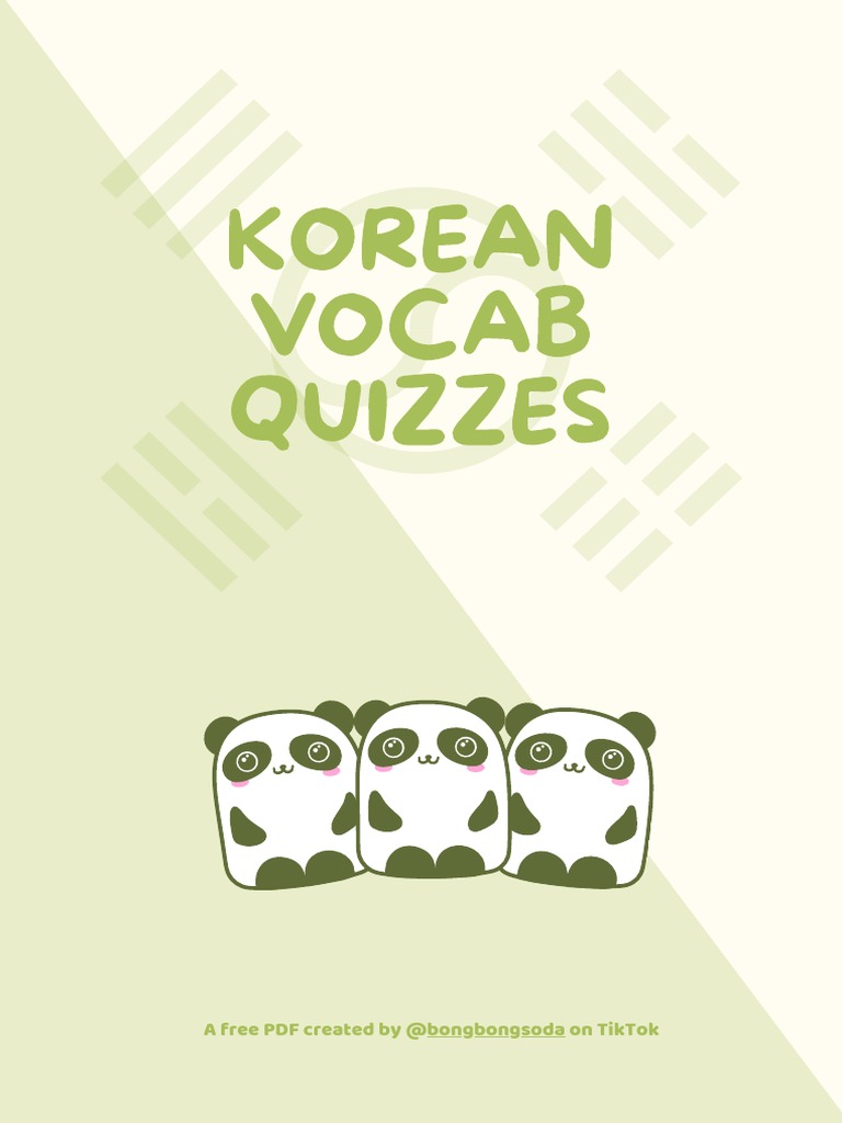 Korean Word Search | PDF