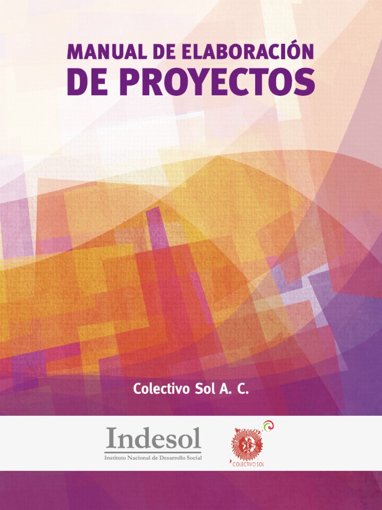 Manual de Elaboracion de Proyectos | PDF | Evaluación | Diseño