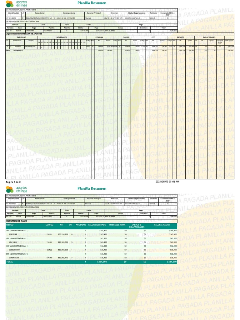 Mafars 191 | PDF | Pensión | Beneficios para empleados