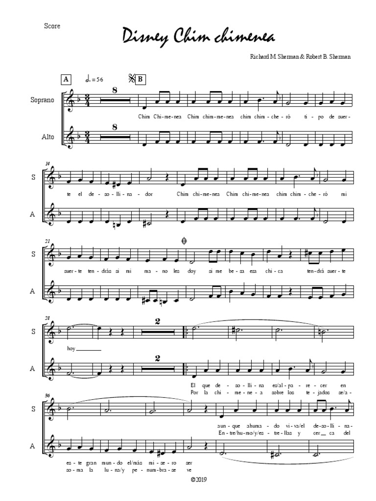 Chim Chimenea Coro | PDF