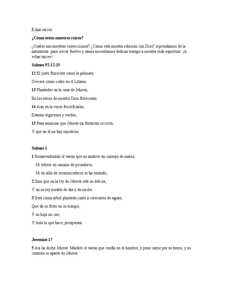 Echar Raíces | PDF | Dios