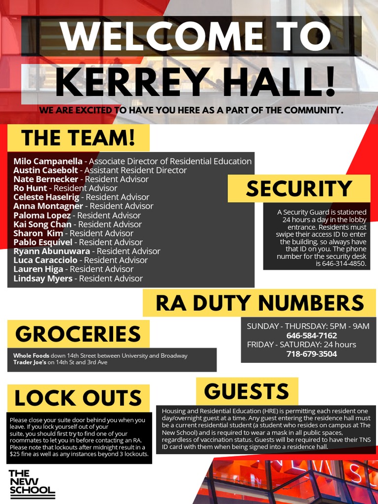 Welcome To Kerrey Hall | PDF