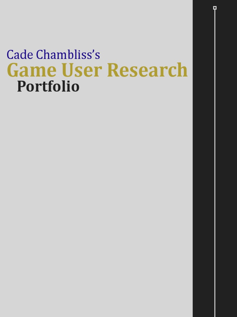 User Research Portfolio | PDF | Focus Group