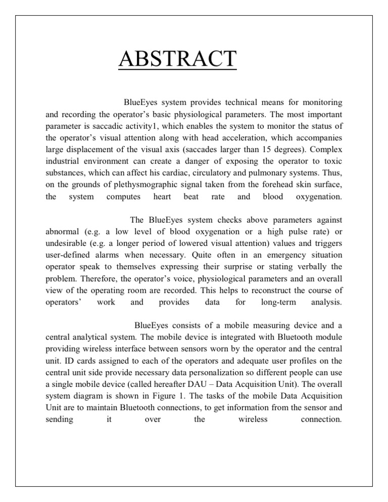 Blue Eyes Abstract | PDF | Computers | Technology & Engineering