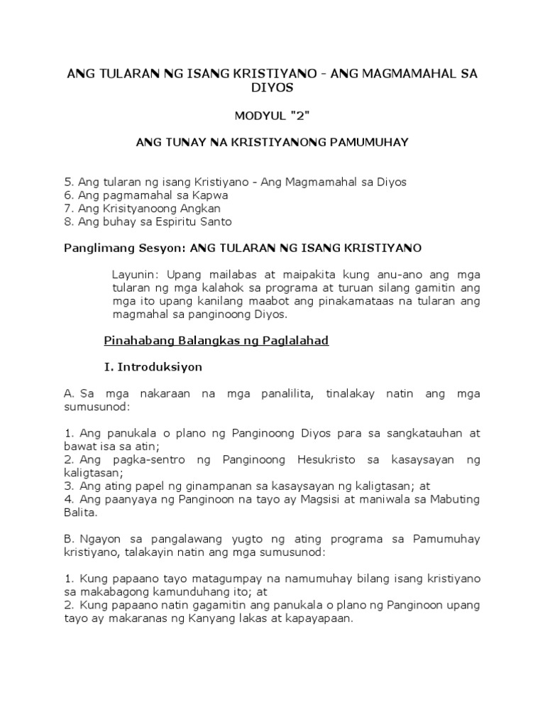 CLP Module 2 Tagalog | PDF