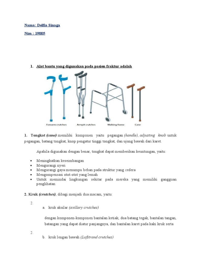 Alat Bantu dan Jenis-Jenis Range of Motion (ROM) pada Pasien Fraktur | PDF
