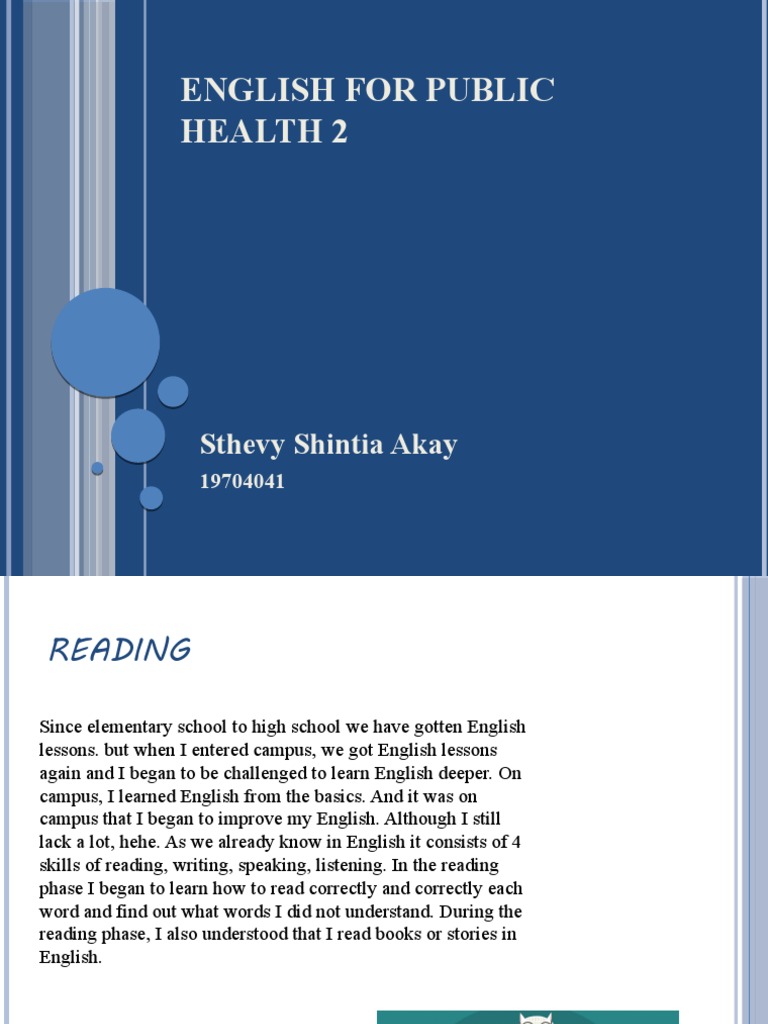 English For Public Health 2 | PDF