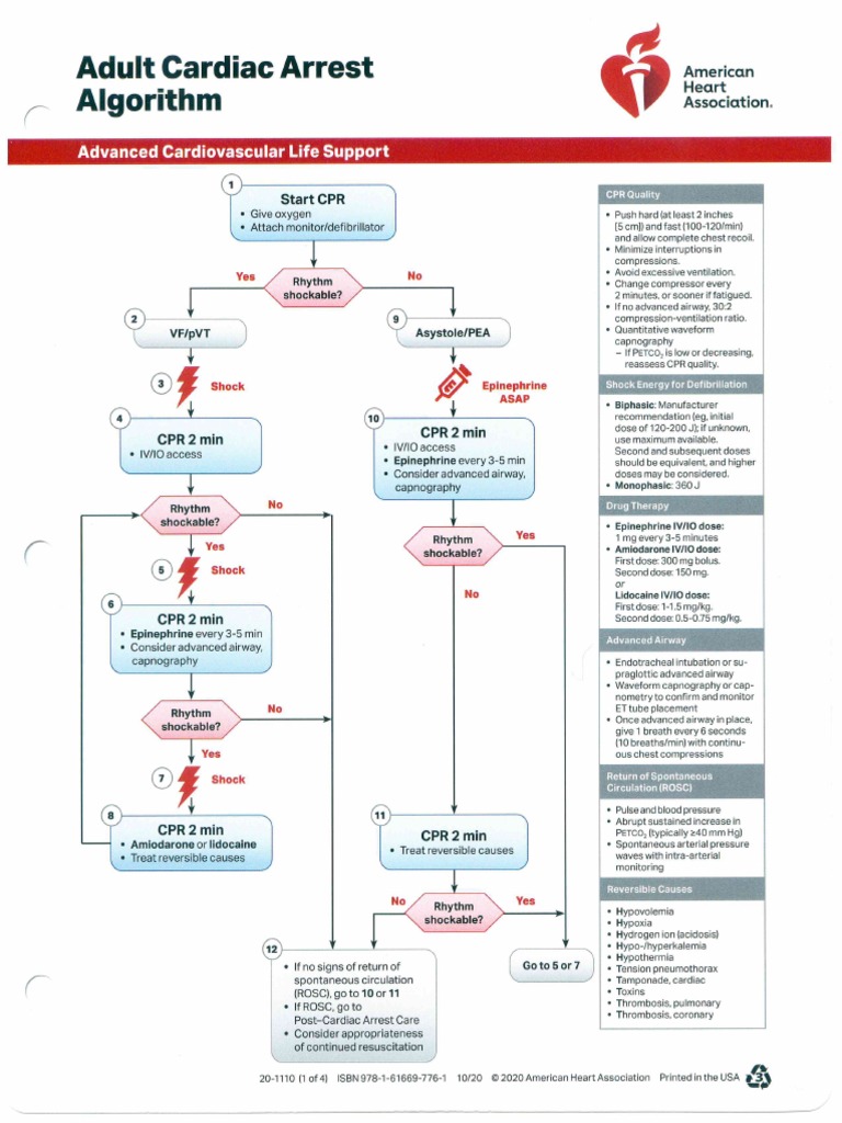 ACLS Algorithms 2020 | PDF