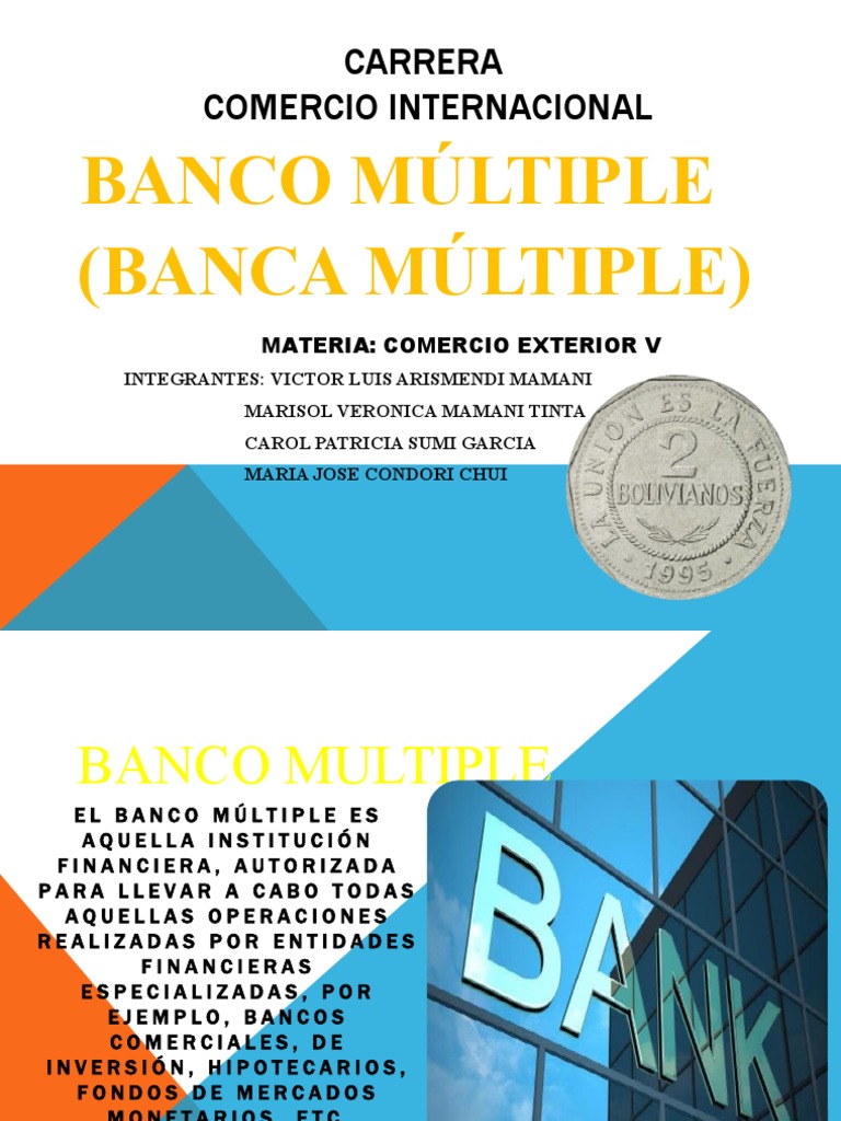 Banca Múltiple y su Rol Económico | PDF | Bancos | Servicios financieros