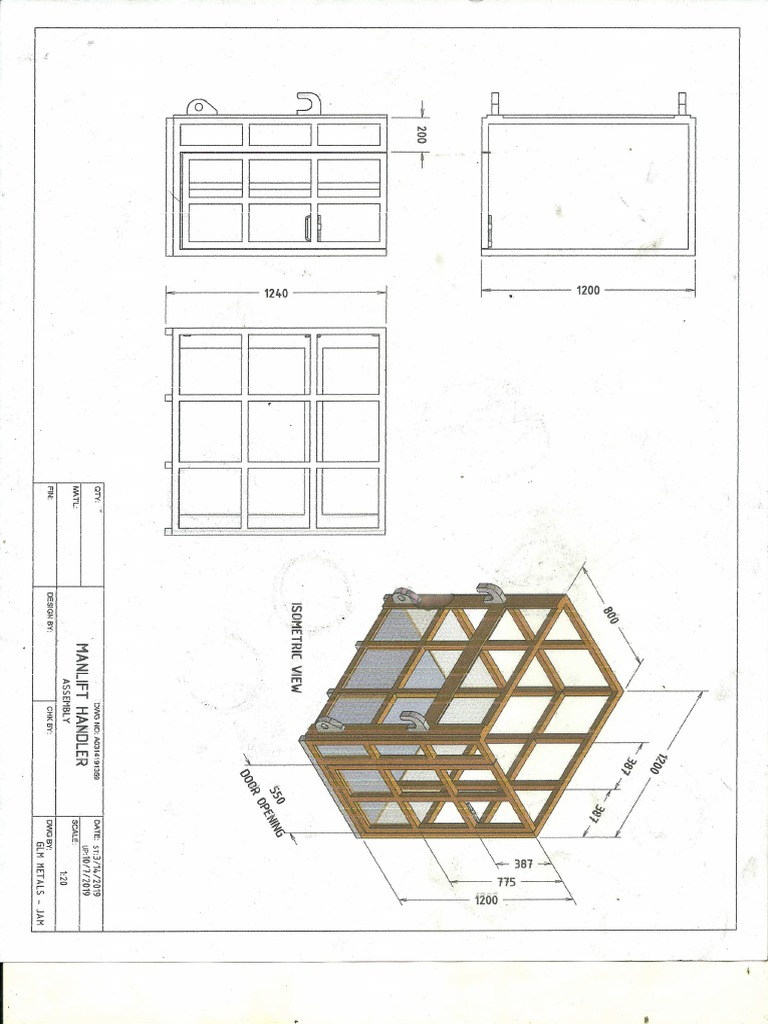 Cmi - Manlift Drawing | PDF