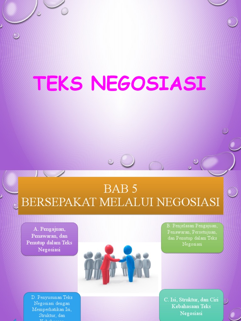 Teks Negosiasi: Struktur dan Teknik | PDF