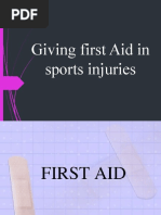 Basic First Aid - ToPIC 5 (Bandaging) | PDF