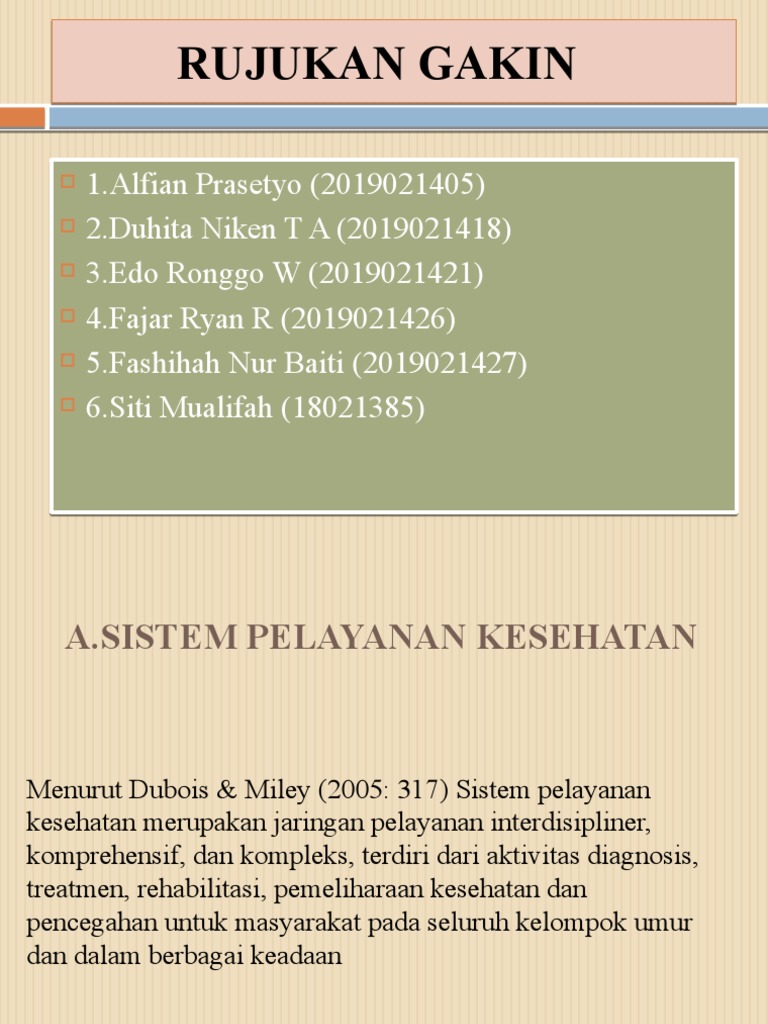 Sistem Rujukan Kesehatan Gakin | PDF | Pengembangan Diri