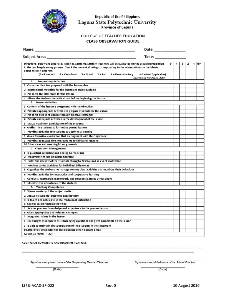 Laguna State Polytechnic University: College of Teacher Education | PDF ...
