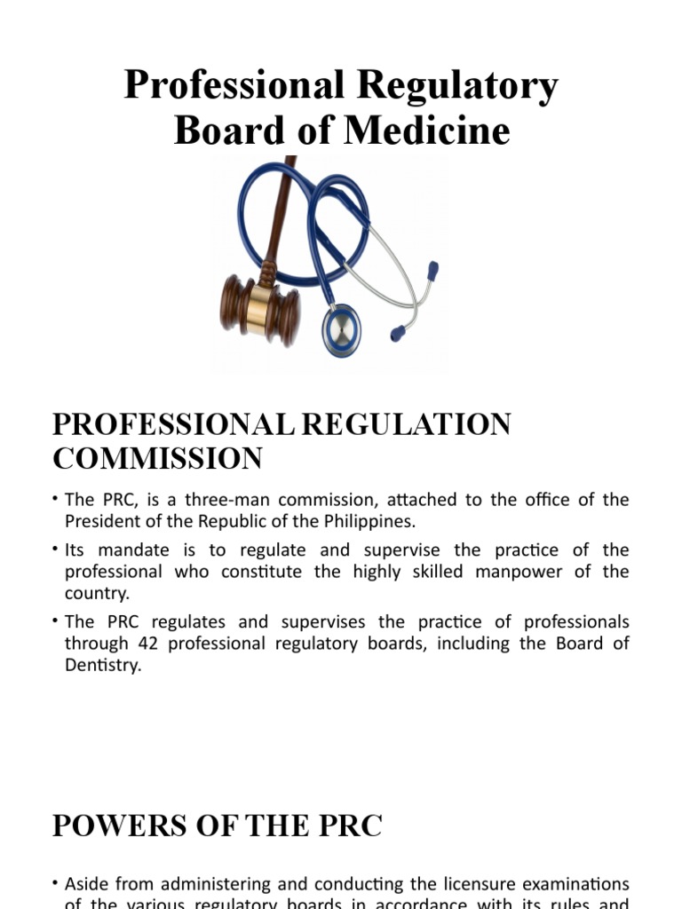 Professional Regulatory Board of Medicine | PDF | Licensure | Justice