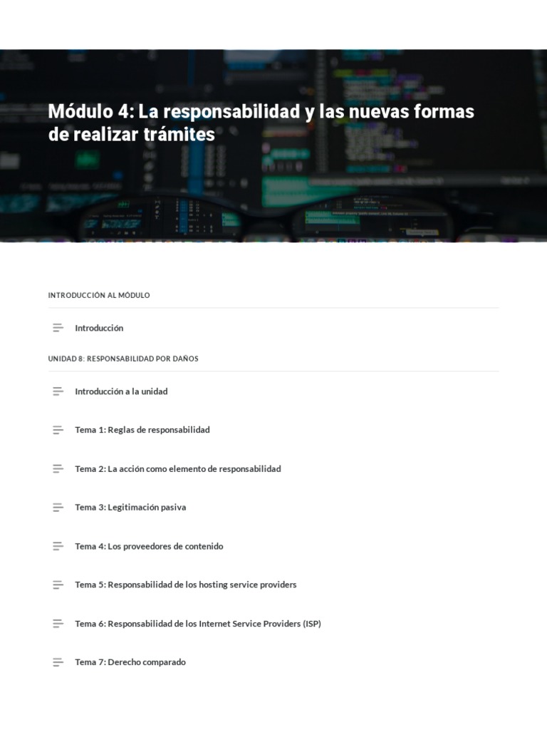 Modulo 4 La Responsabilidad Pdf Planificación De Recursos