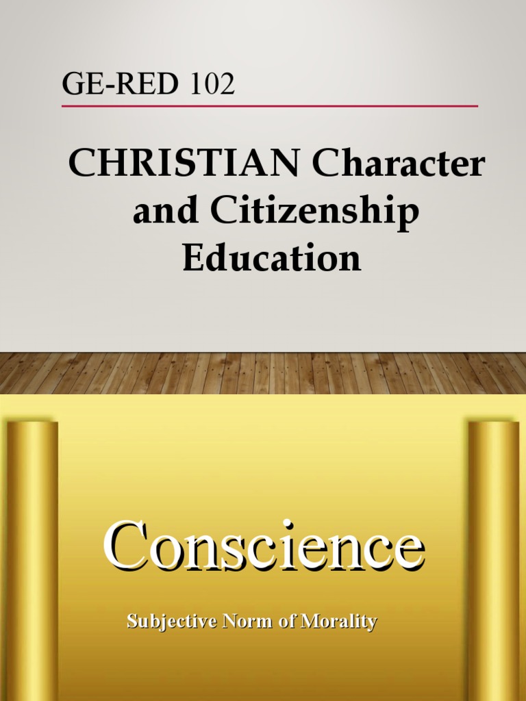 GE-RED 102: CHRISTIAN Character and Citizenship Education | PDF ...