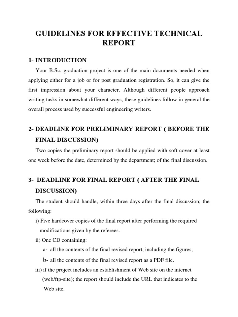 Guidelines For Effective Technical Report | PDF | Bipolar Junction ...