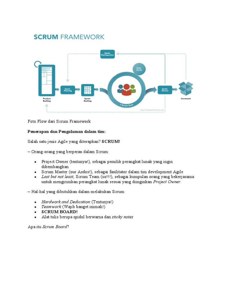 Foto Flow Dari Scrum Framework | PDF