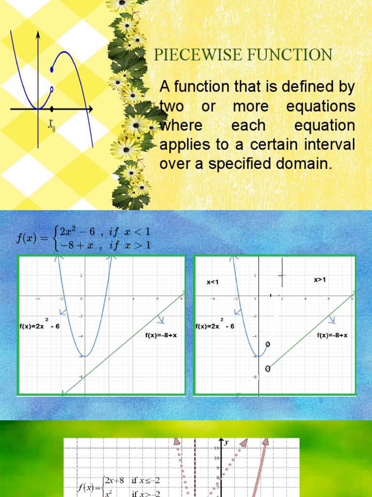 Piecewise Function | PDF