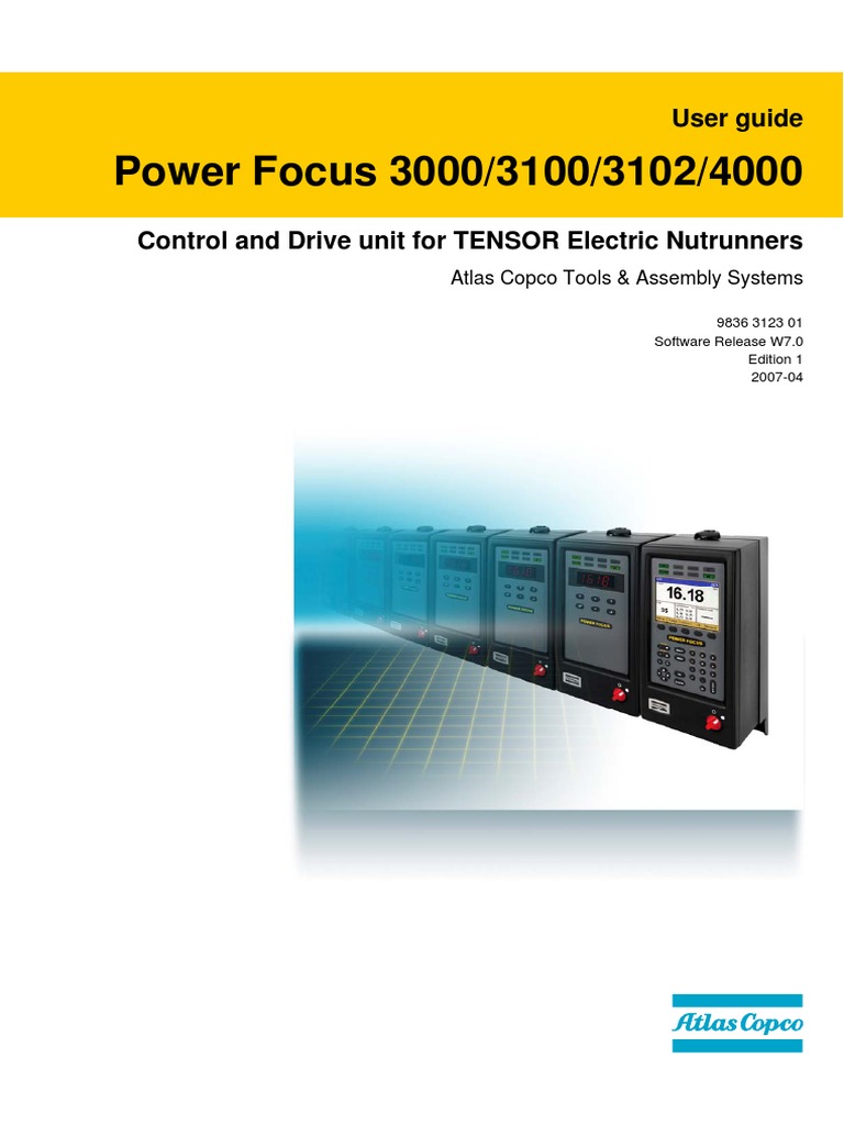 Atlas Copco Power Focus 4000 Manual | PDF | Ac Power Plugs And Sockets ...