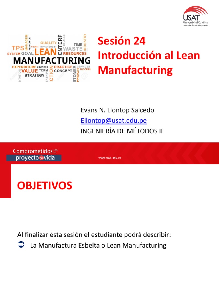 24 Sesion IM II Introduccion Al Lean Manufacturing NEW | PDF | Lean Manufacturing | Pensamiento ...
