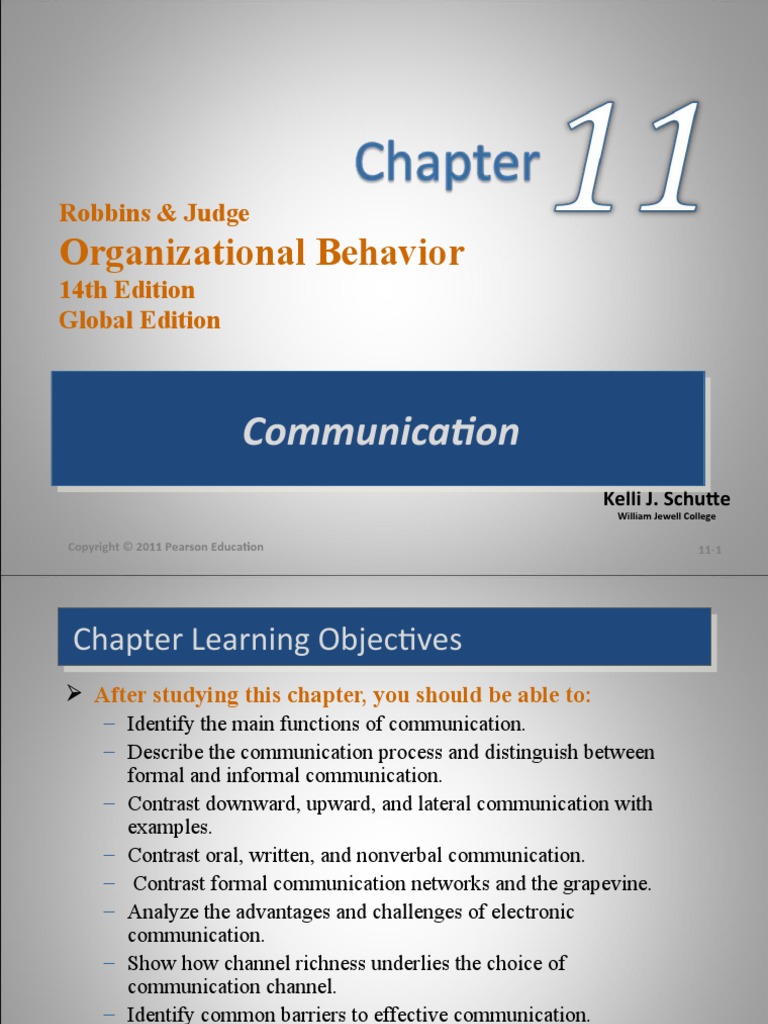 Organizational Behavior: Communication | Download Free PDF ...