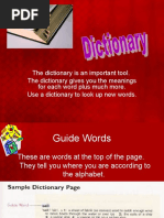 Parts of The Dictionary | PDF | Language Arts & Discipline | Science & Mathematics