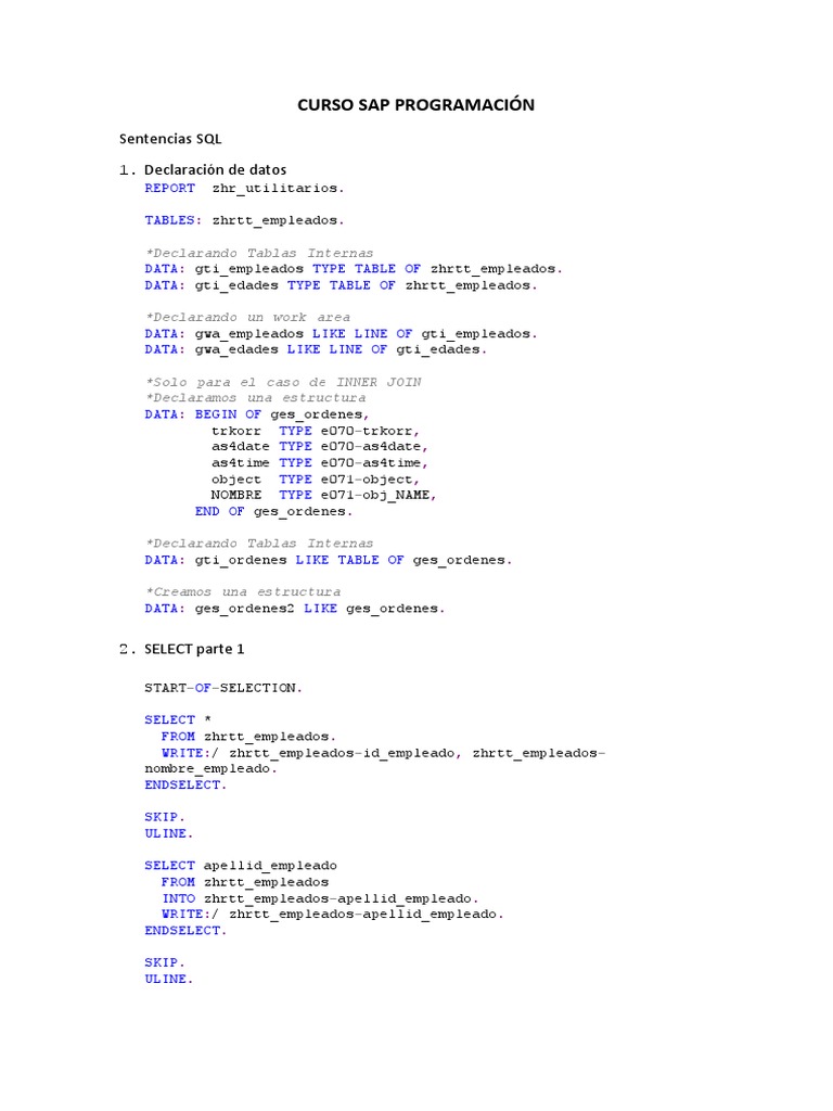 Sentencias SQL | PDF | SQL | Bases de datos