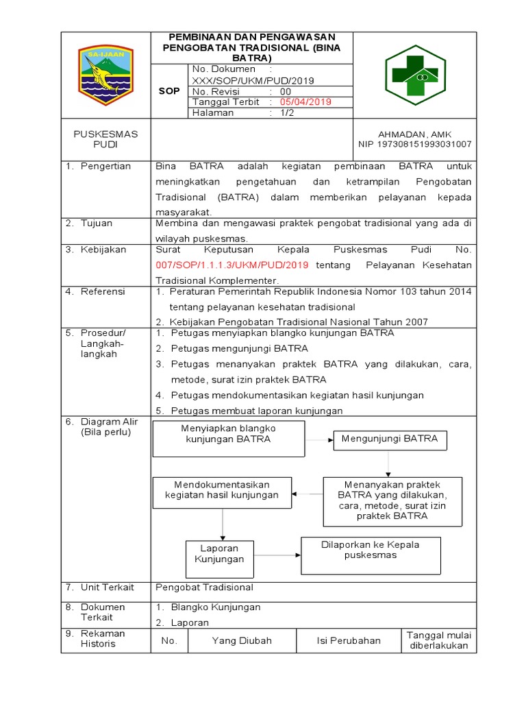 Sop Pembinaan Batra | PDF