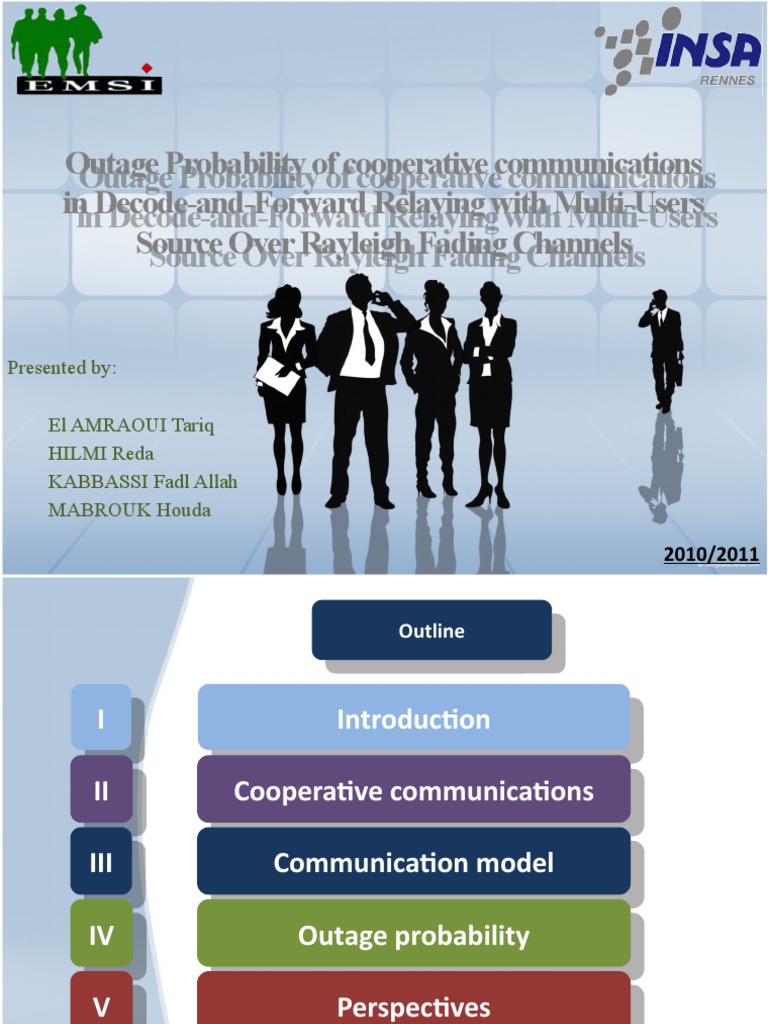 Outage Probability of Cooperative Communication | PDF | Signal To Noise ...