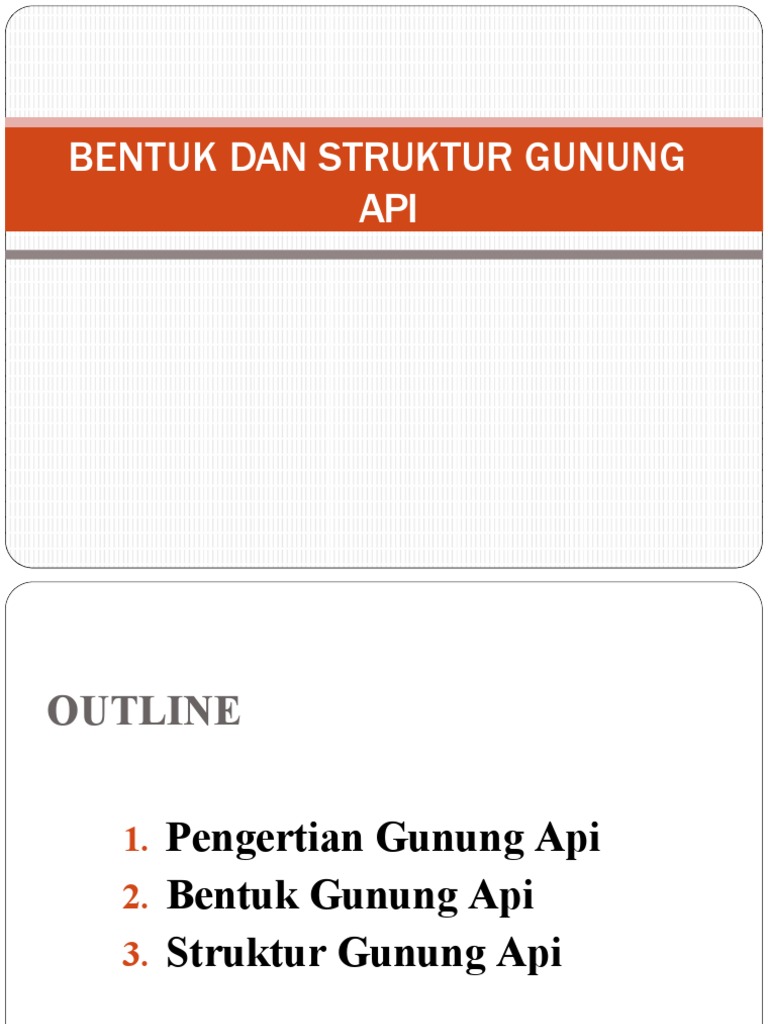 Bentuk Dan Struktur Gunung Api | PDF