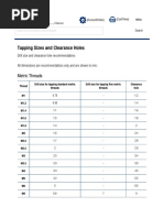 Metric Clearance Hole Chart PDF | PDF | Screw | Equipment